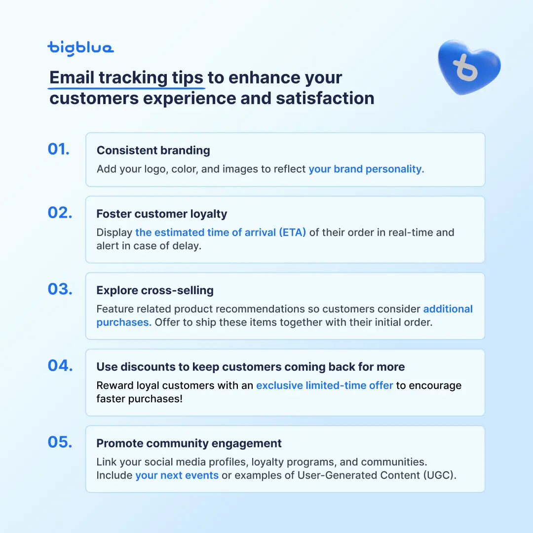 10 Examples Of Order Tracking Emails To Engage Customers - Bigblue Blog